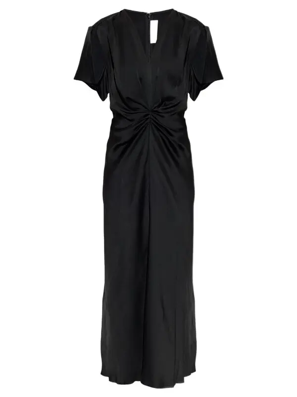 Victoria Beckham Eve Midi Dress - Black