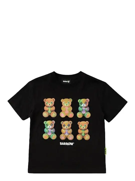 BARROW Printed Short Sleeve T-shirt - Black