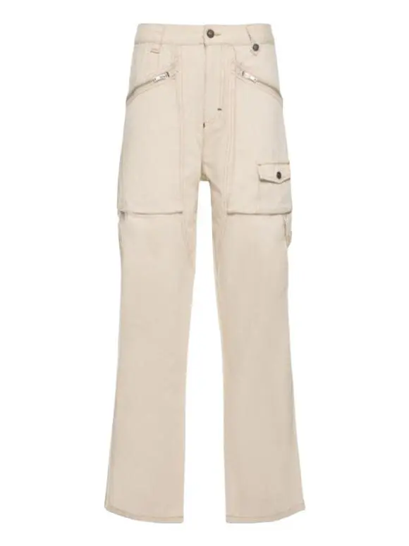 Isabel Marant Étoile Straightleg Wideleg Pants - Nude