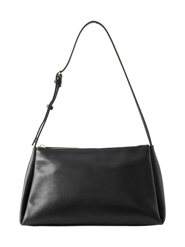 Calvin Klein Leather Shoulder Bag - Black