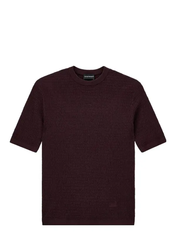 Emporio Armani Crew-neck Sweater - Chocolate-colored