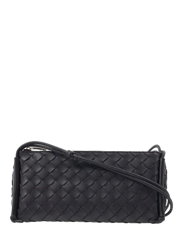 Bottega Veneta Woven Shoulder Bag - Black