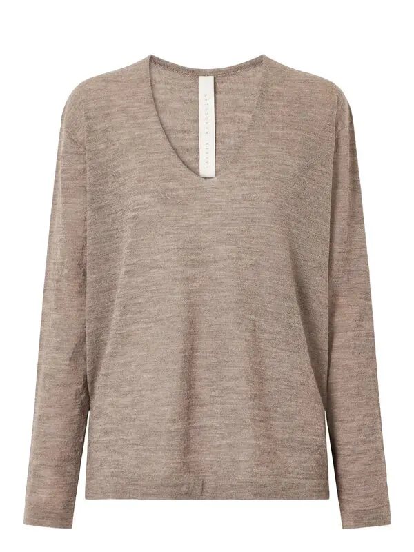 LAUREN MANOOGIAN Merino And Alpaca Wool-blend Sweater - Gray