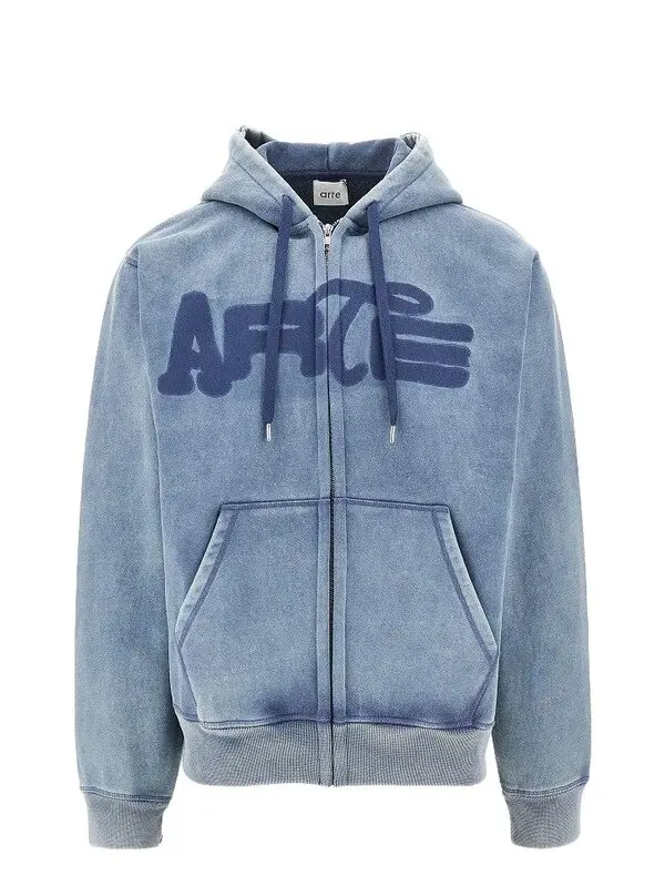 ARTE Tencil Unfade Full-zip Hoodie - Blue