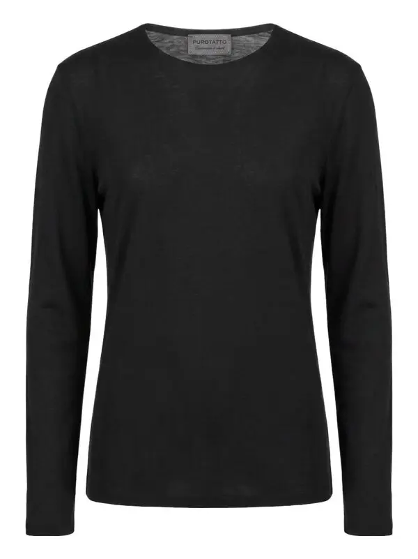 PUROTATTO Long-sleeve T-shirt - Black