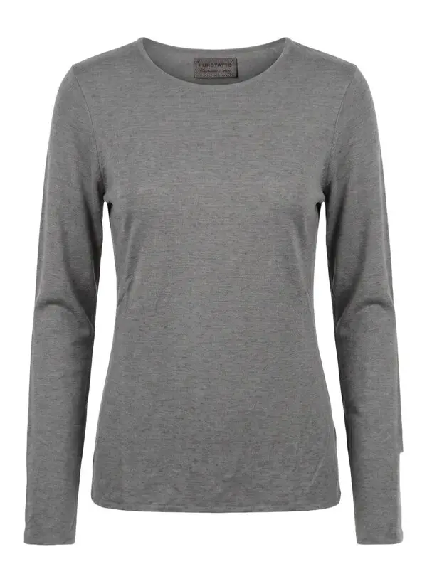 PUROTATTO Long-sleeve Sweater With Ribbed Details - No