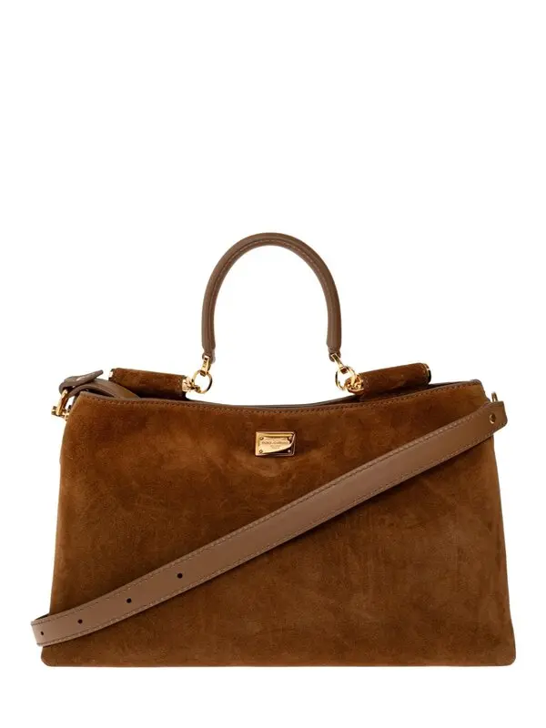Dolce & Gabbana Top Handle Shoulder Bag - Brown