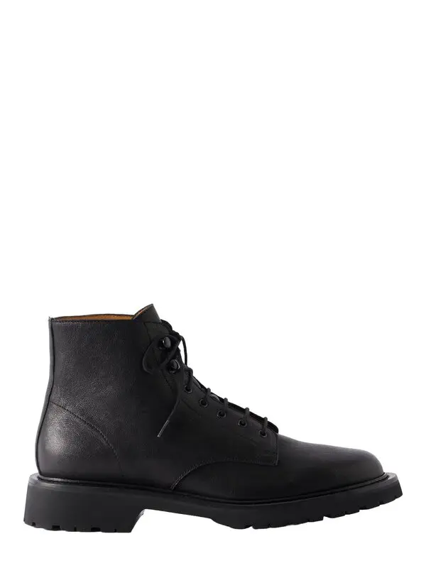 Legres 57 Leather Lace-up Ankle Boots - Black