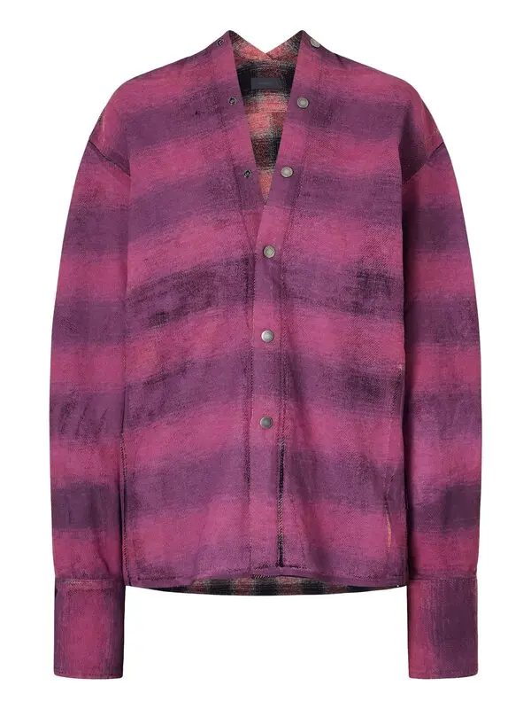 HAIKURE Shona Checked Cotton Shirt - Pink