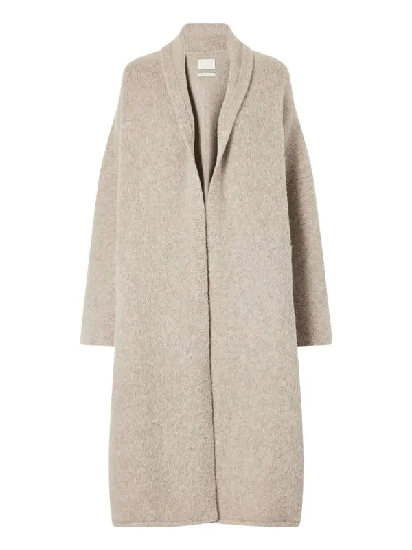 LAUREN MANOOGIAN Alpaca-blend Cardigan - Light Gray