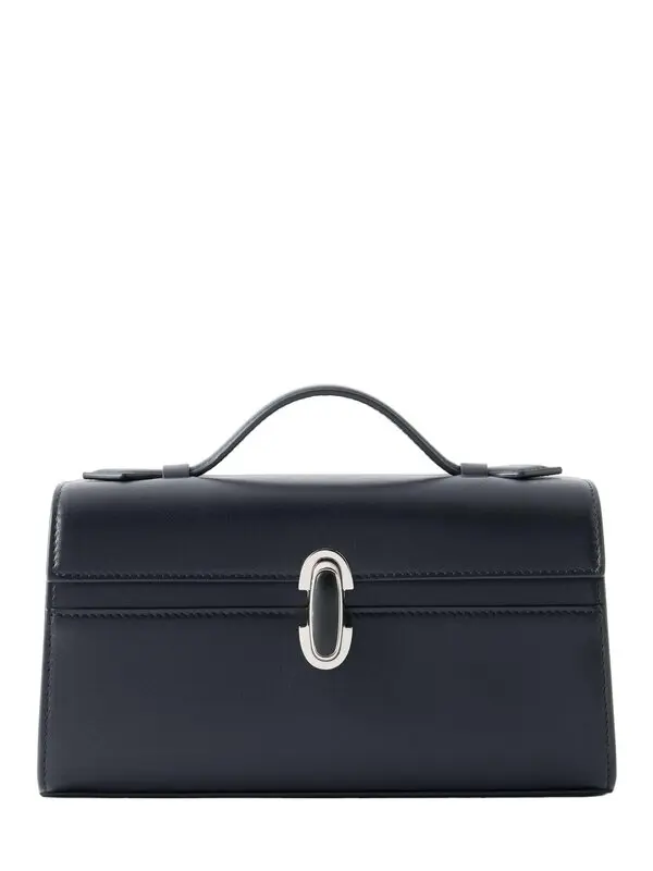 Savette Symmetry Pochette Leather Tote - Black