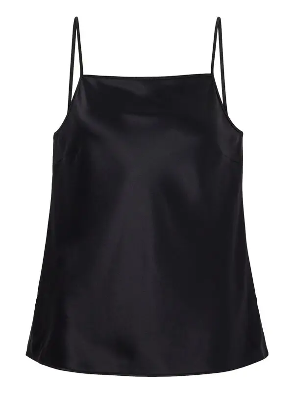 JOSEPH Cloe Silk-satin Top - Black