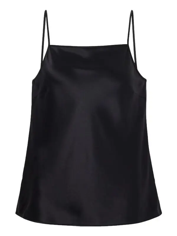 JOSEPH Cloe Silk-satin Top - Black