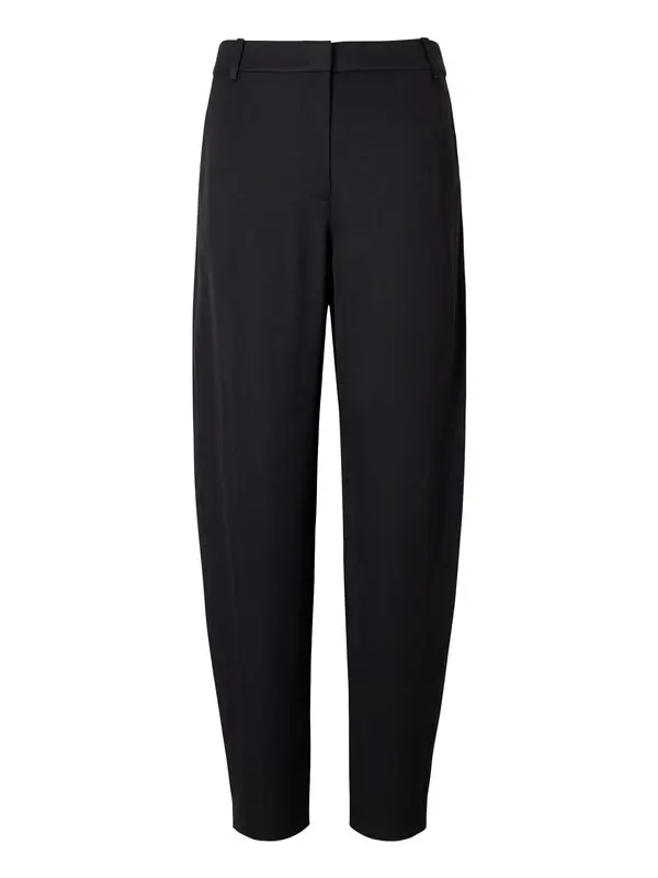Tibi Grace Satin-twill Tapered Pants - Black
