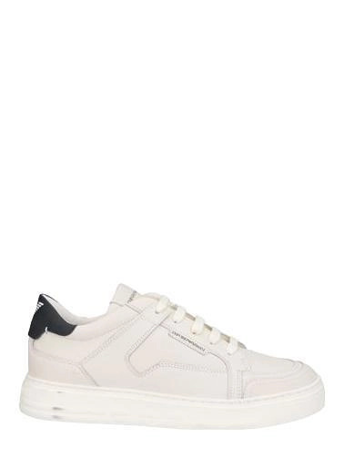 Emporio Armani Sneakers Cream Size Soft Leather - White