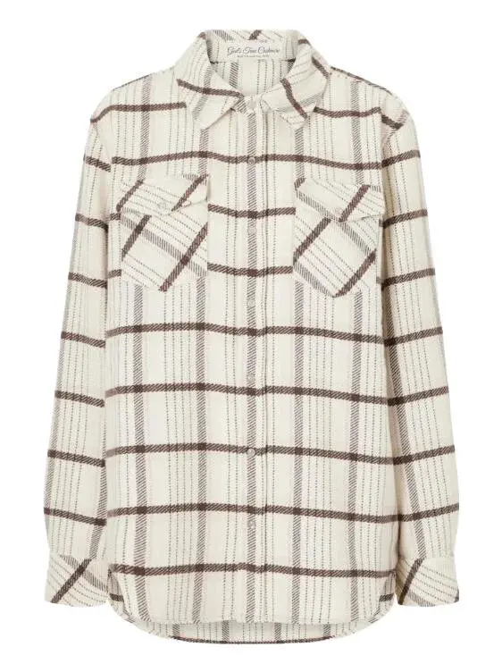 GOD’S TRUE CASHMERE Checked Shirt - White