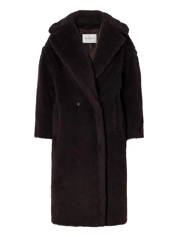 Max Mara Tedgirl Alpaca, Wool And Silk-blend Coat - Brown
