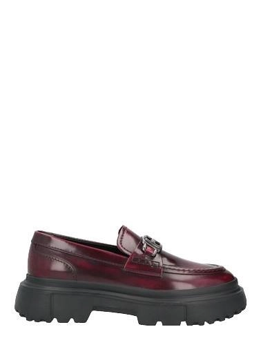 Hogan Loafers Burgundy Size Leather - Red