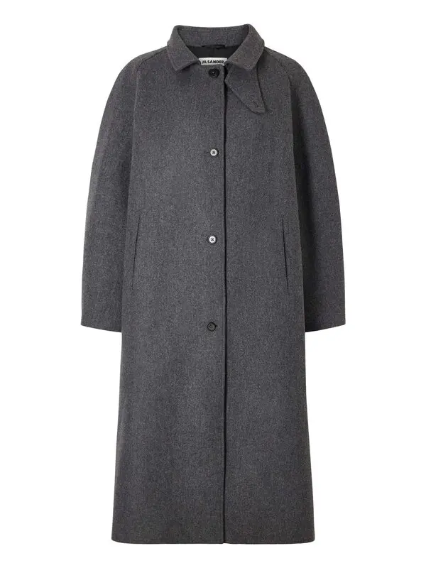 JIL SANDER Wool-blend Coat - Gray