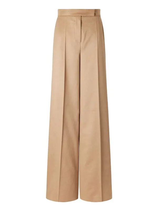 Max Mara Wool Wide-leg Pants - Camel
