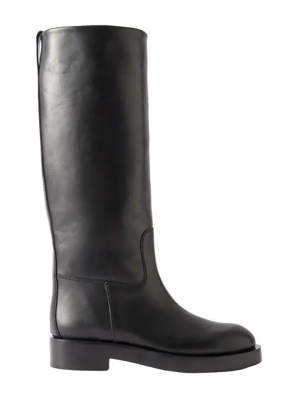 Paris Texas Napa Leather Knee High Boots - Black