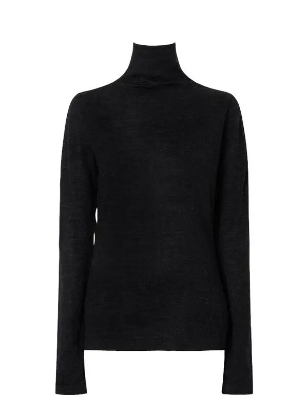 LAUREN MANOOGIAN Merino And Alpaca Wool-blend Turtleneck - Black