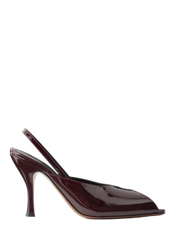 NEOUS Patent Leather Pumps - Brown