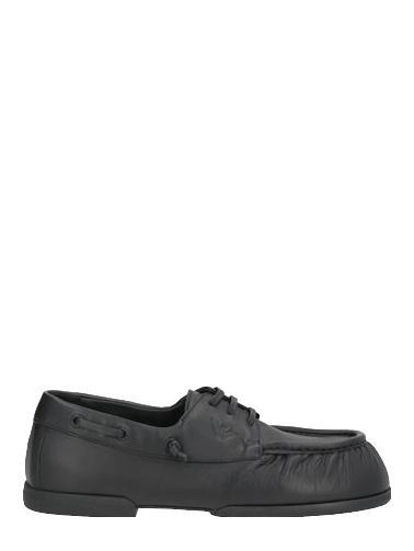 Emporio Armani Loafers Size Calfskin - Black