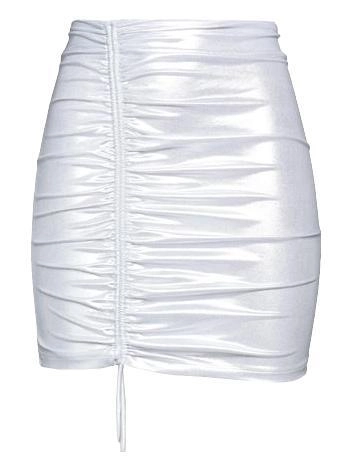 ROTATE BY BIRGER CHRISTENSEN Mini Skirt Size Polyamide, Elastane - Silver