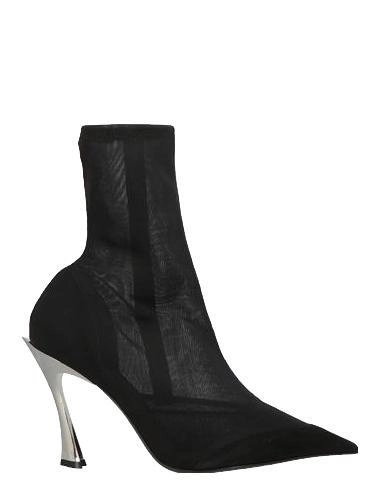 MUGLER Ankle Boots Size Textile Fibers, Leather - Black