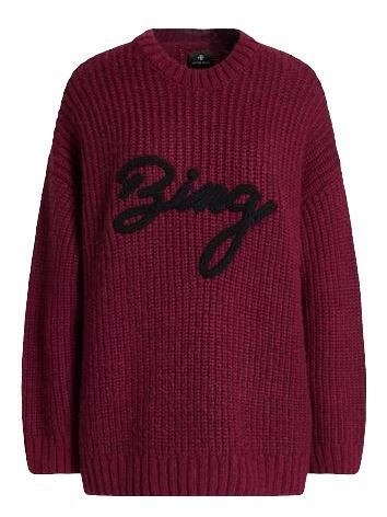 ANINE BING Sweater Burgundy Size Alpaca Wool, Wool, Polyamide, Polyacrylic - Red