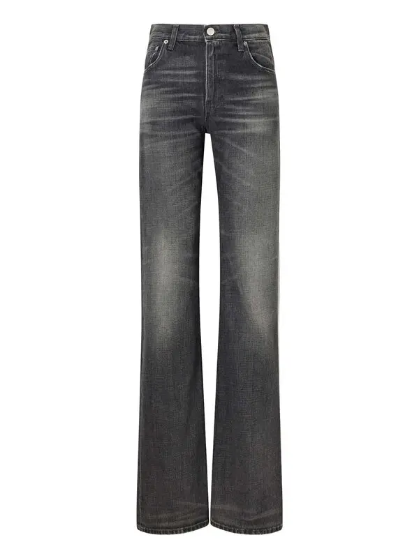 HAIKURE Star Hedwig High-rise Straight-leg Jeans - Black