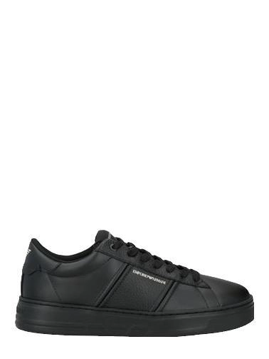 Emporio Armani Sneakers Size Leather, Textile Fibers - Black