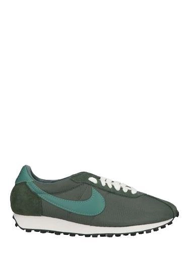 Nike Low-top Sneakers In Dark Textile Fibers And Leather - Green