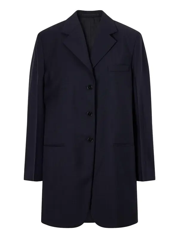 JIL SANDER Wool And Mohair-blend Blazer - Navy