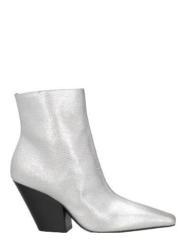 Casadei Ankle Boots Size Leather - Silver