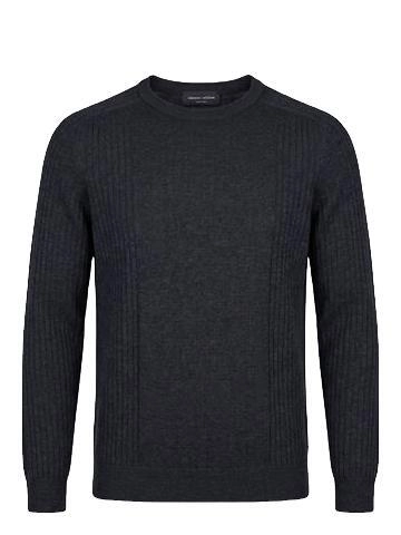 ROBERTO COLLINA Merino Wool Crewneck Sweater - Grey