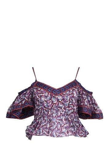 MARANT ETOILE Top Bright Size Cotton - Blue