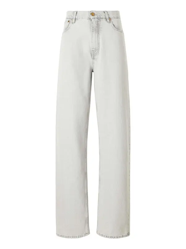 JIL SANDER High-waist Wide-leg Jeans - Light Denim