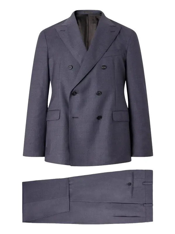 SLOWEAR Wool Woven Blazer Jacket - Gray