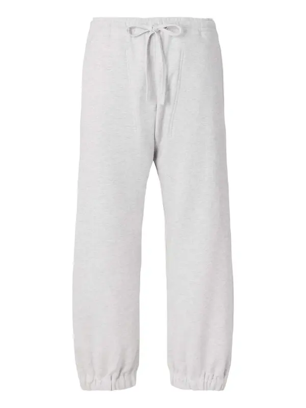 ADON Straight-leg Cotton-jersey Sweatpants - Gray