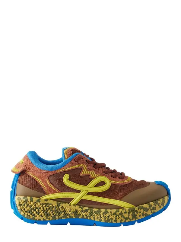 Loewe Pogo Rubber-trimmed Mesh Sneakers - Multi