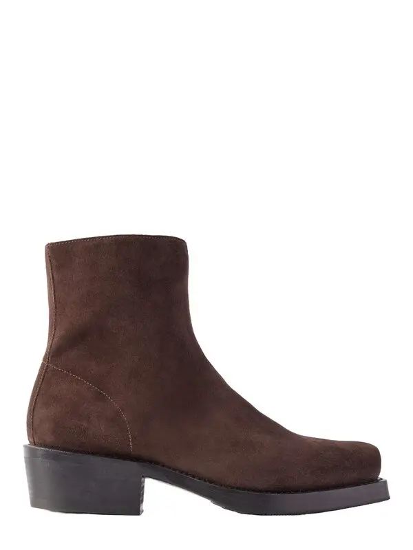 SECOND / LAYER Charro Suede Chelsea Boots - Brown