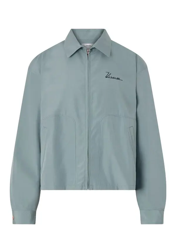 Visvim Somer Swing Printed Silk And Wool-blend Jacket - Green