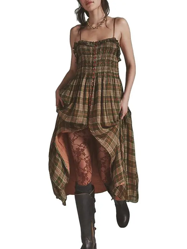 Free People Lennox Maxi Dress - Forest Combo