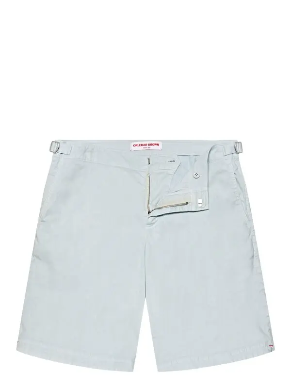 Orlebar Brown Longer-length Gart Dye Stretch Linen Shorts - Light Sky Pool