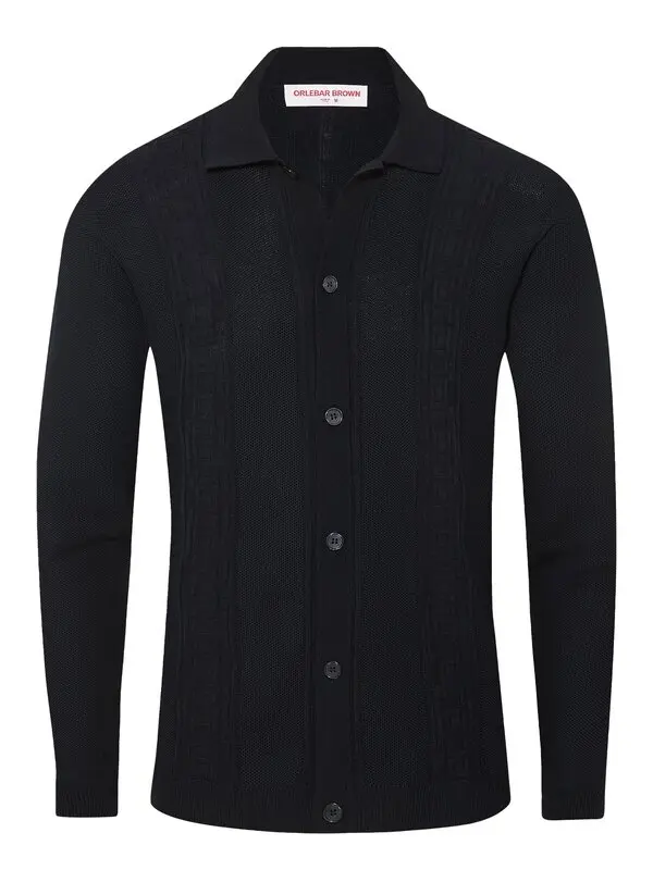 Orlebar Brown Mercerised Cotton Long-sleeve Shirt - Blue