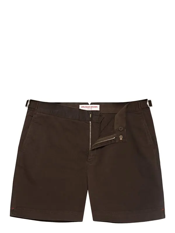 Orlebar Brown Truffle Mid-length Stretch-cotton Shorts - Brown