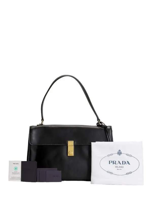 FWRD RENEW Prada Soft Sound Shoulder Bag - Black