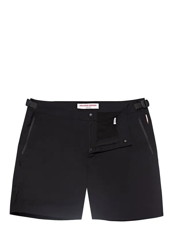 Orlebar Brown Mid-length Bonded Merino Swim Shorts In Night Iris - Blue